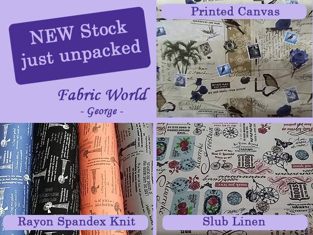 New Stock Just Unpacked at Fabric World in George | Fabric World